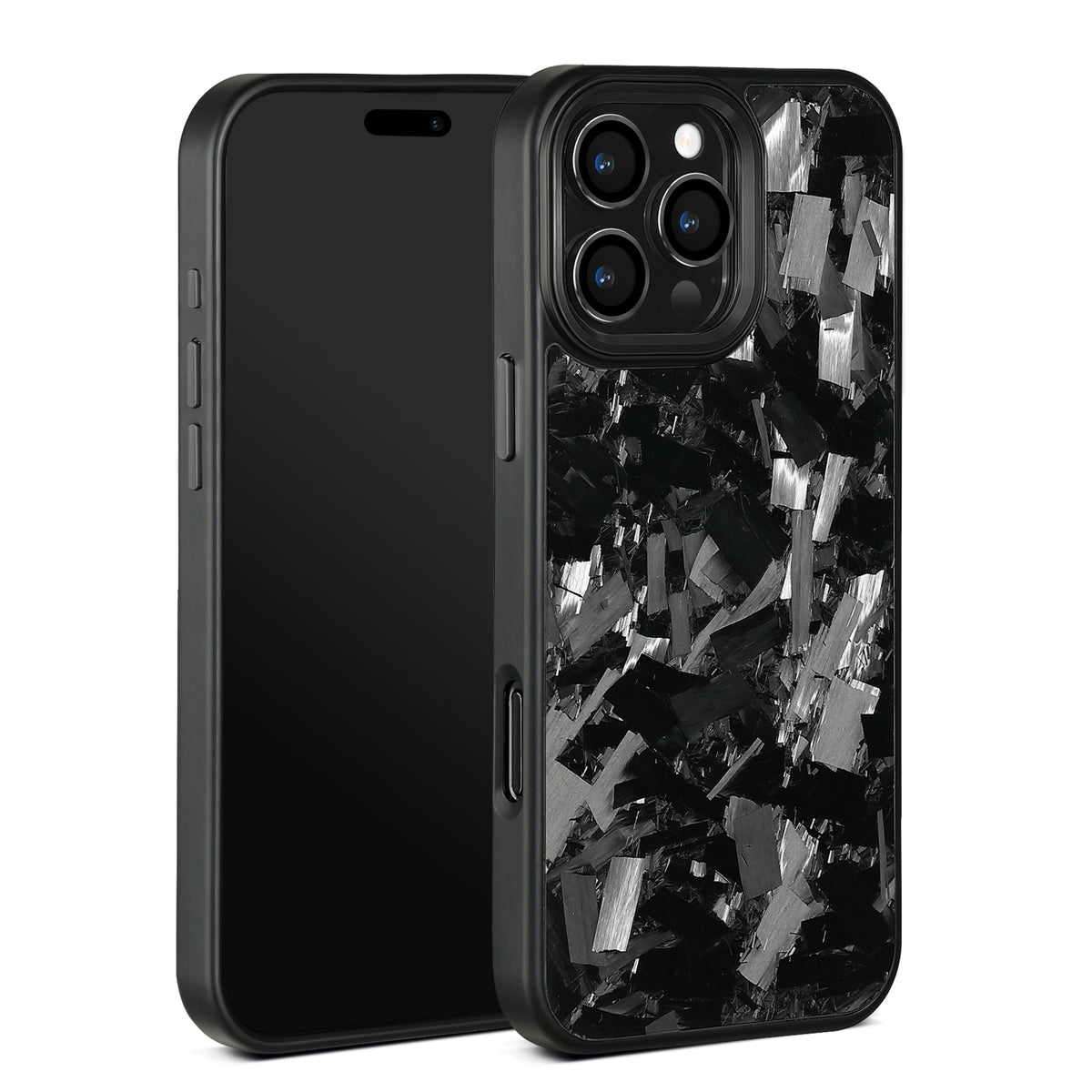 Black Forged Carbon Phone Case